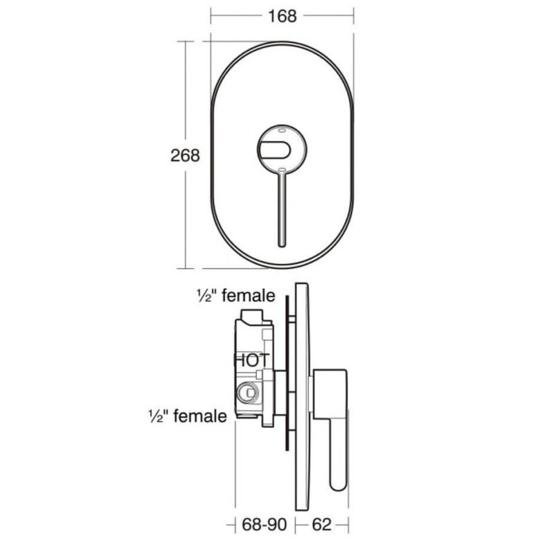 ARMITAGE SHANKS A4129AA Contour 21 Built-in Sequential Shower Mixer ...