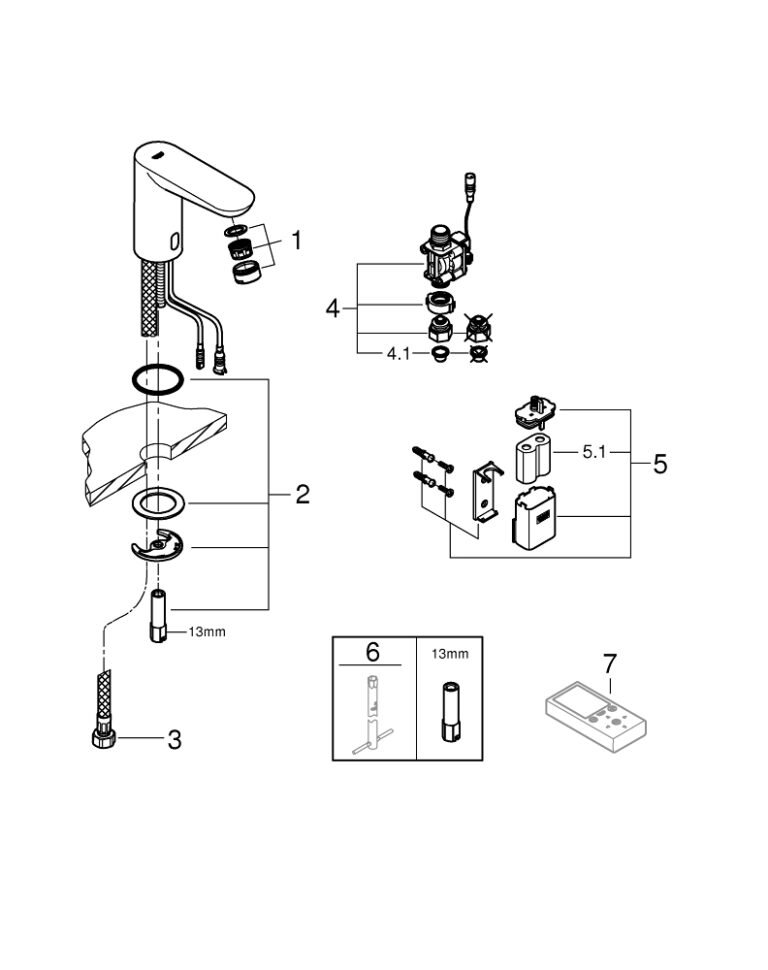 GROHE 36271000 Euroeco 高儀紅外線感應水龍頭 – Sikwood Supplies